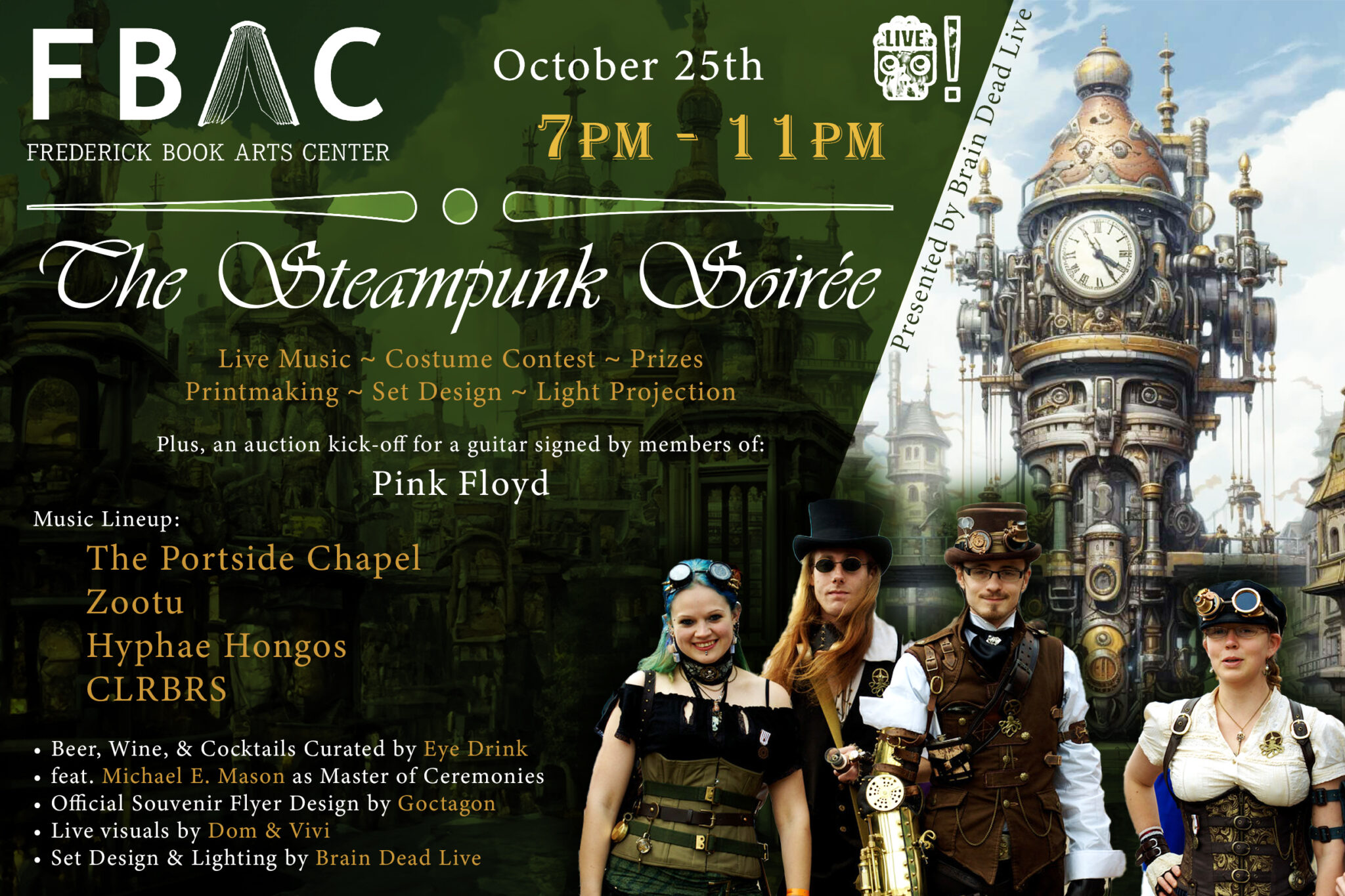 The Steampunk Soirèe @ Frederick Book Arts Center • Downtown Frederick Partnership