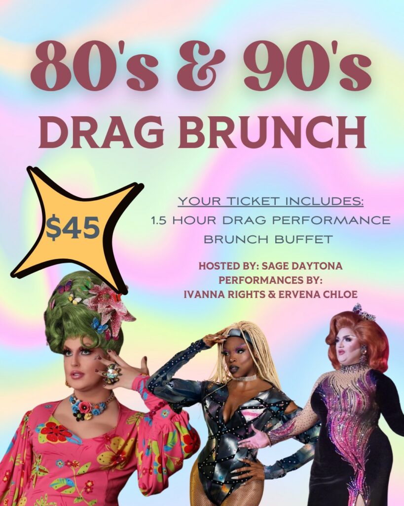 80's & 90's Drag Brunch @ RAK Brewing Co • Downtown Frederick Partnership